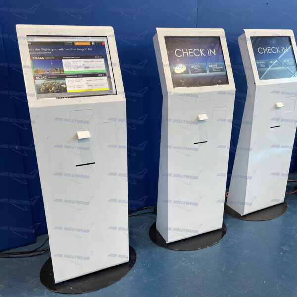 Check In Kiosk White – (Touchscreen) – Air Hollywood Props